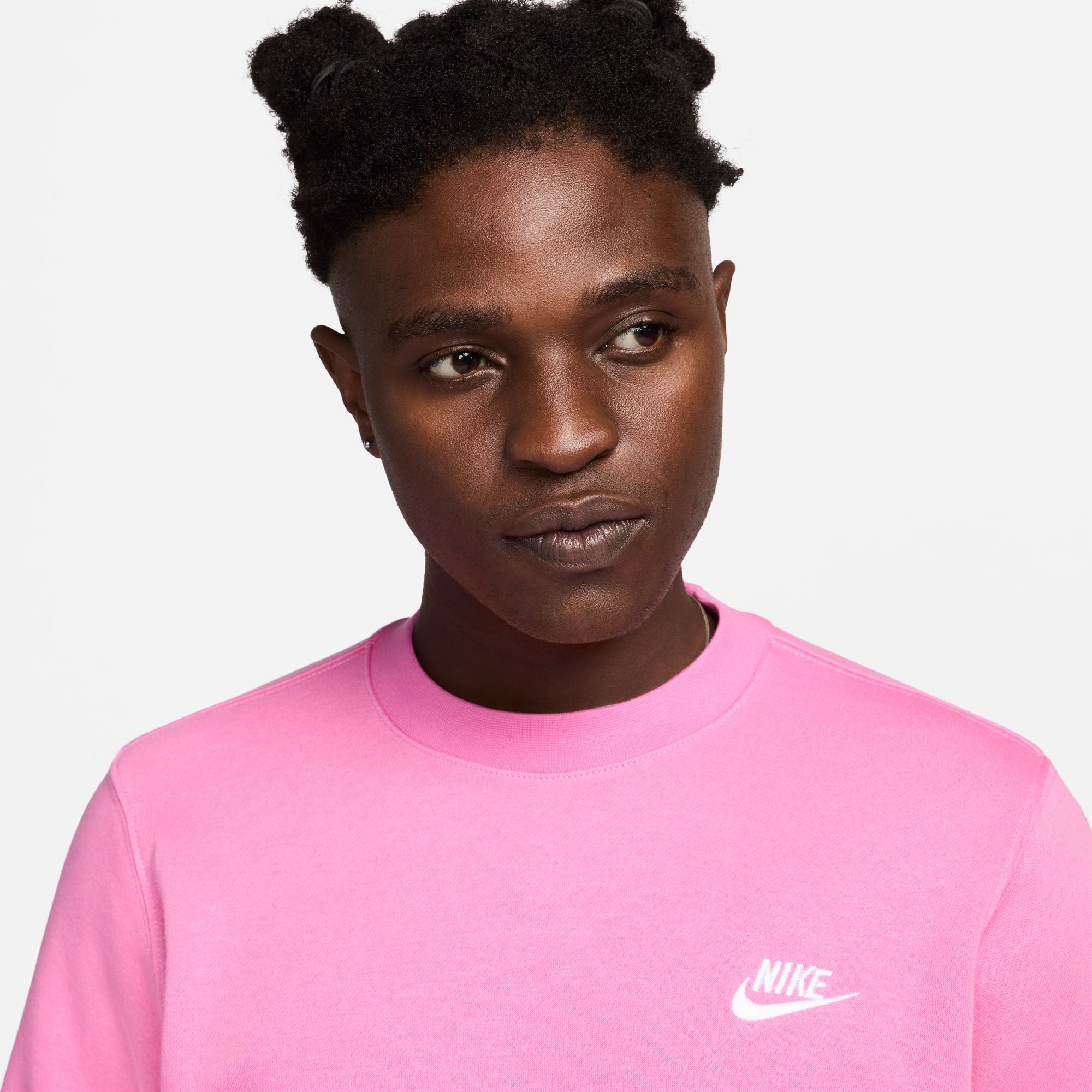 Pink nike crew neck store